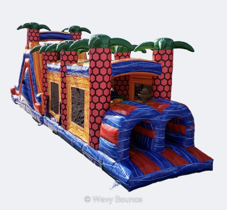 WATERSLIDES!!! - Wavy Bounce Bouncy House Water Slides Inflatables ...